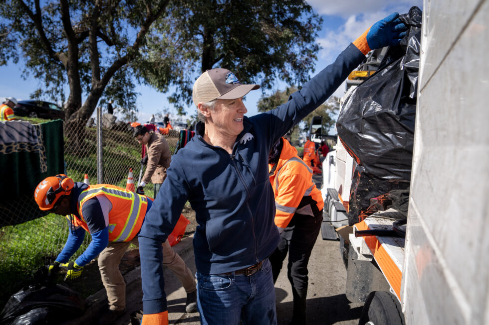 Governor Newsom Joins Crews to Remove Trash and Clean Up California ...