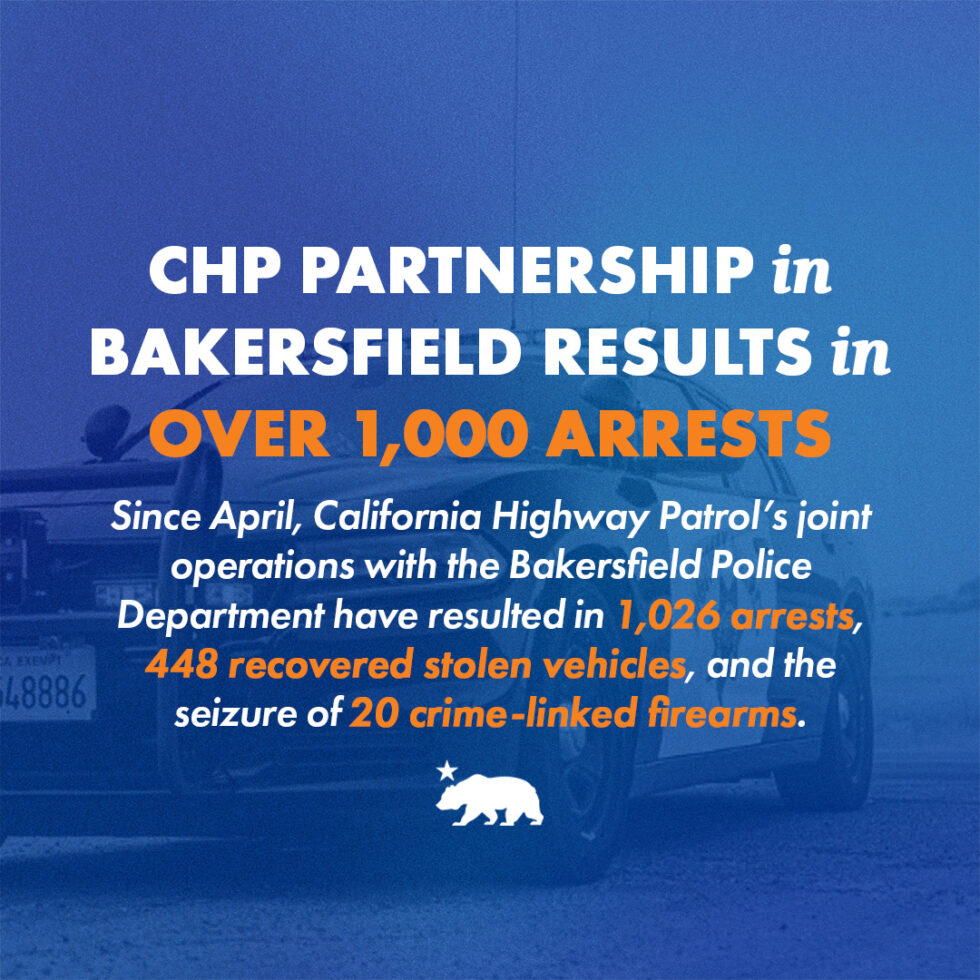 Governor Newsom announces more than 1,000 arrests in Bakersfield since ...