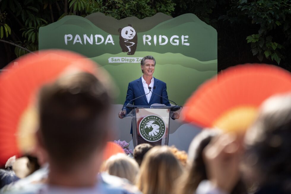 Governor and First Partner welcome new giant panda pair at San Diego ...
