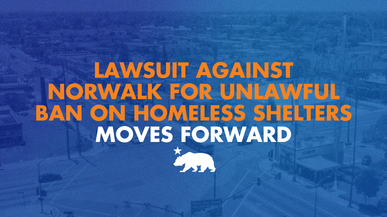 Lawsuit against Norwalk for unlawful ban on homeless shelters moves ...