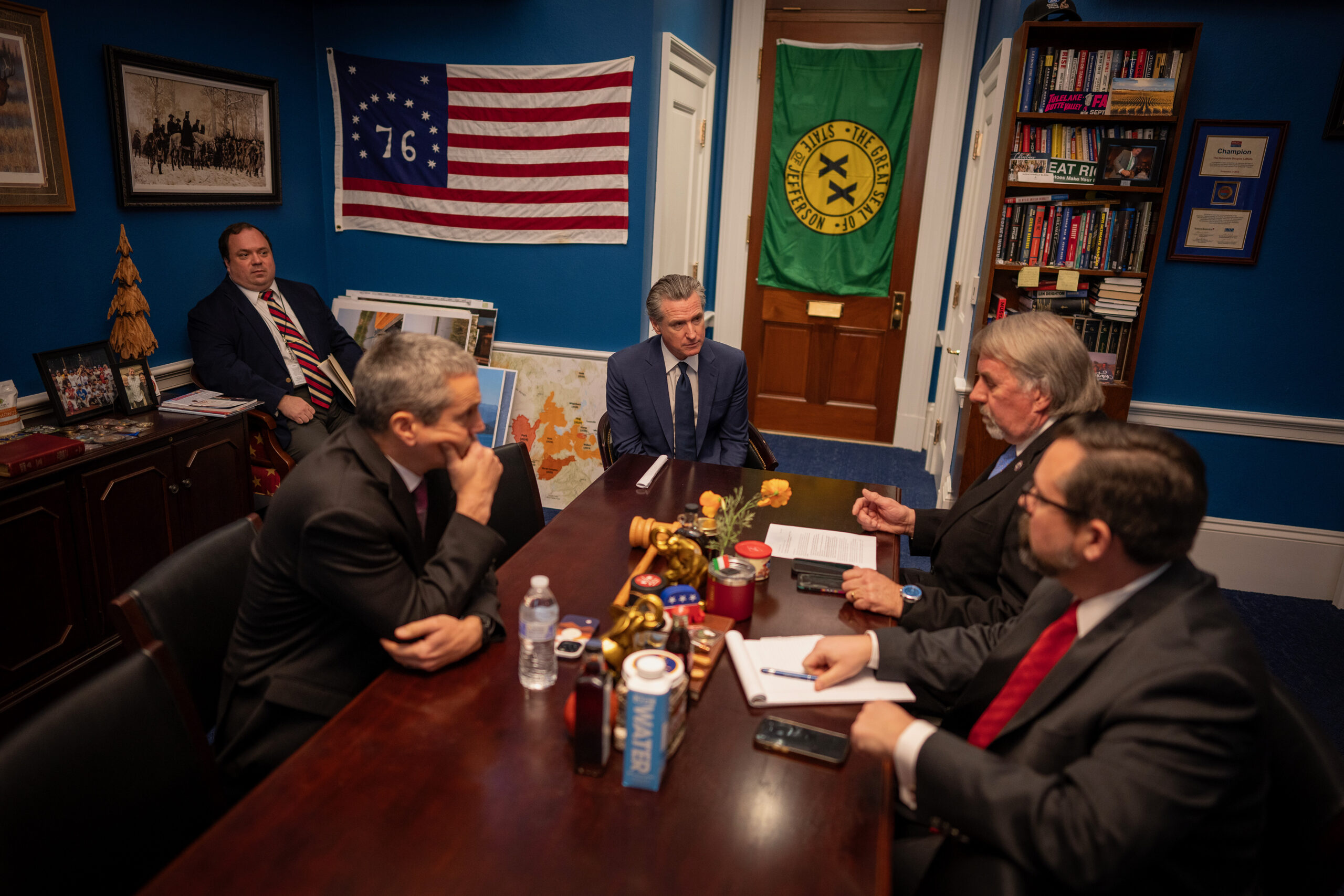 Governor Newsom meets with President Trump and members of Congress from ...