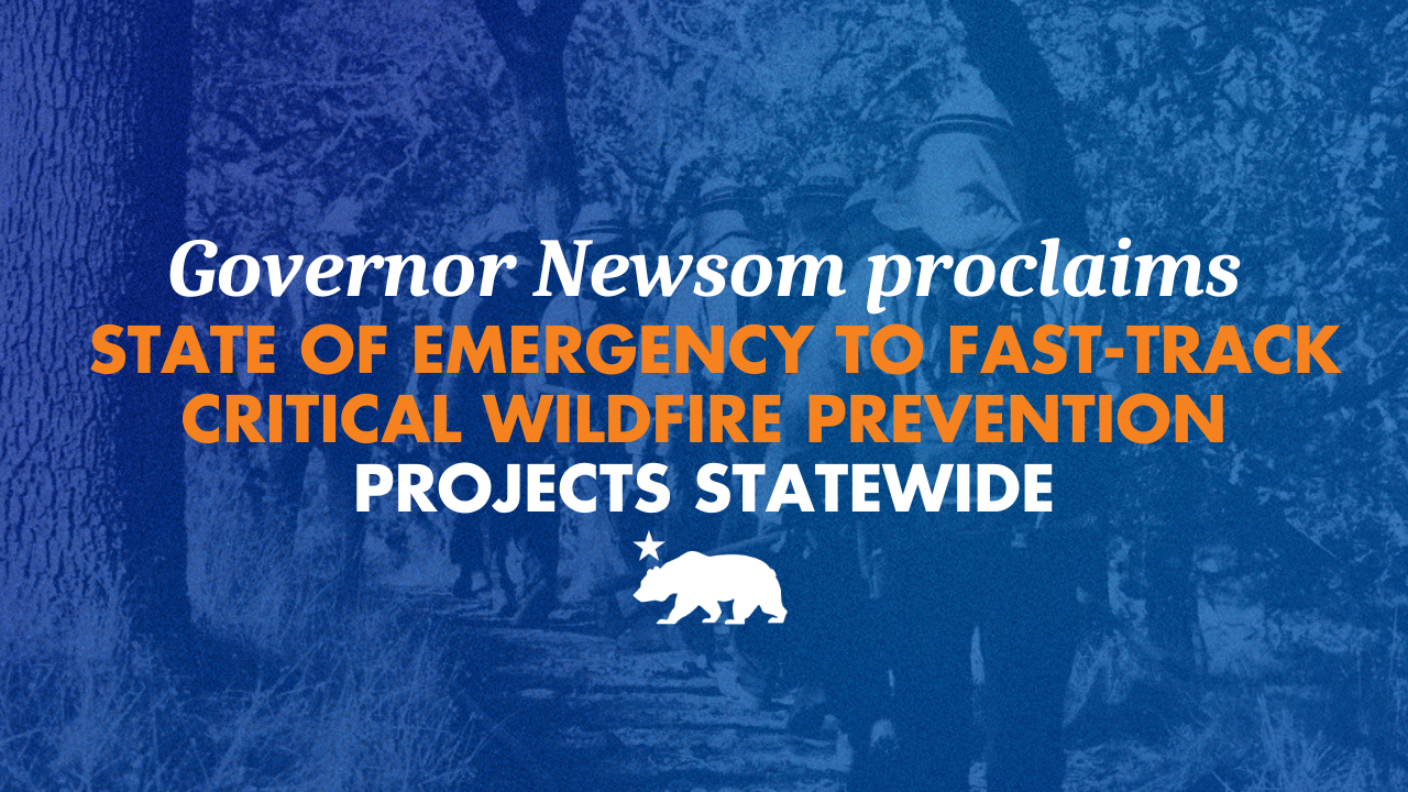 With growing fire risk, Governor Newsom proclaims state of emergency to ...