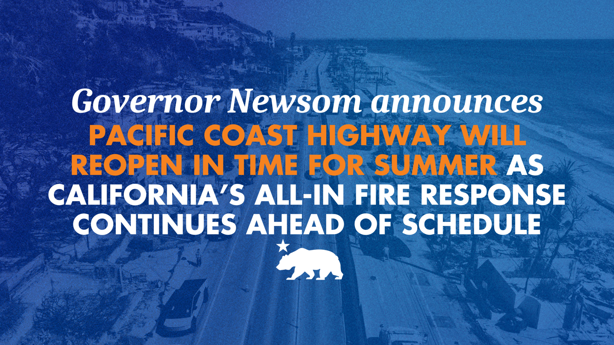 Governor Newsom announces Pacific Coast Highway will reopen in time for ...