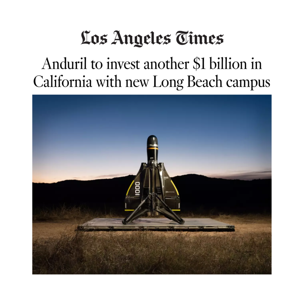 Governor Newsom highlights Anduril Industries’ $1 billion expansion in ...
