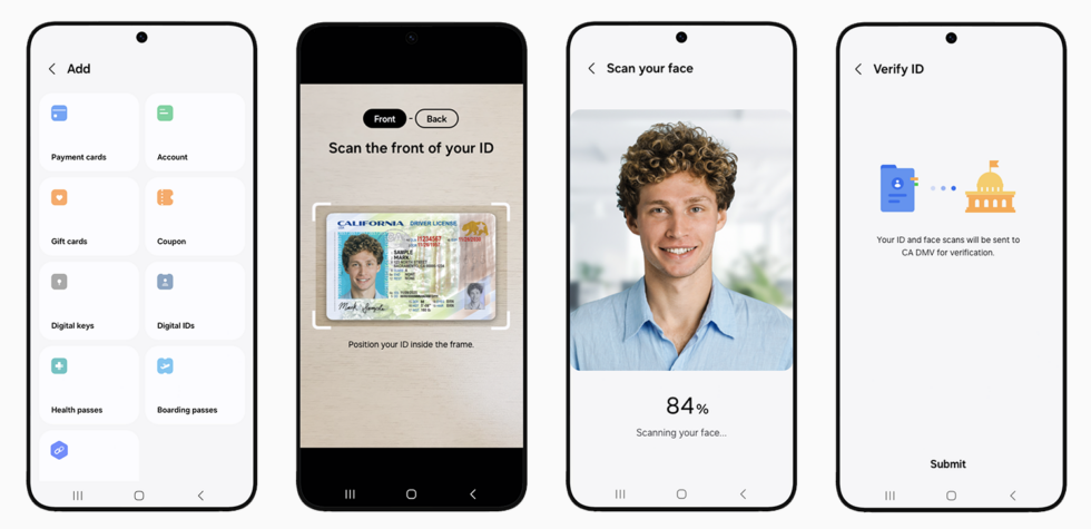 California expands mobile driver’s license to Samsung Wallet ...